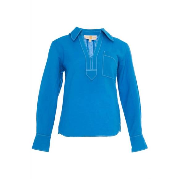 Anna Cate | Tops | New Anna Cate Tate Blouse In Cobalt Stitch Royal ...
